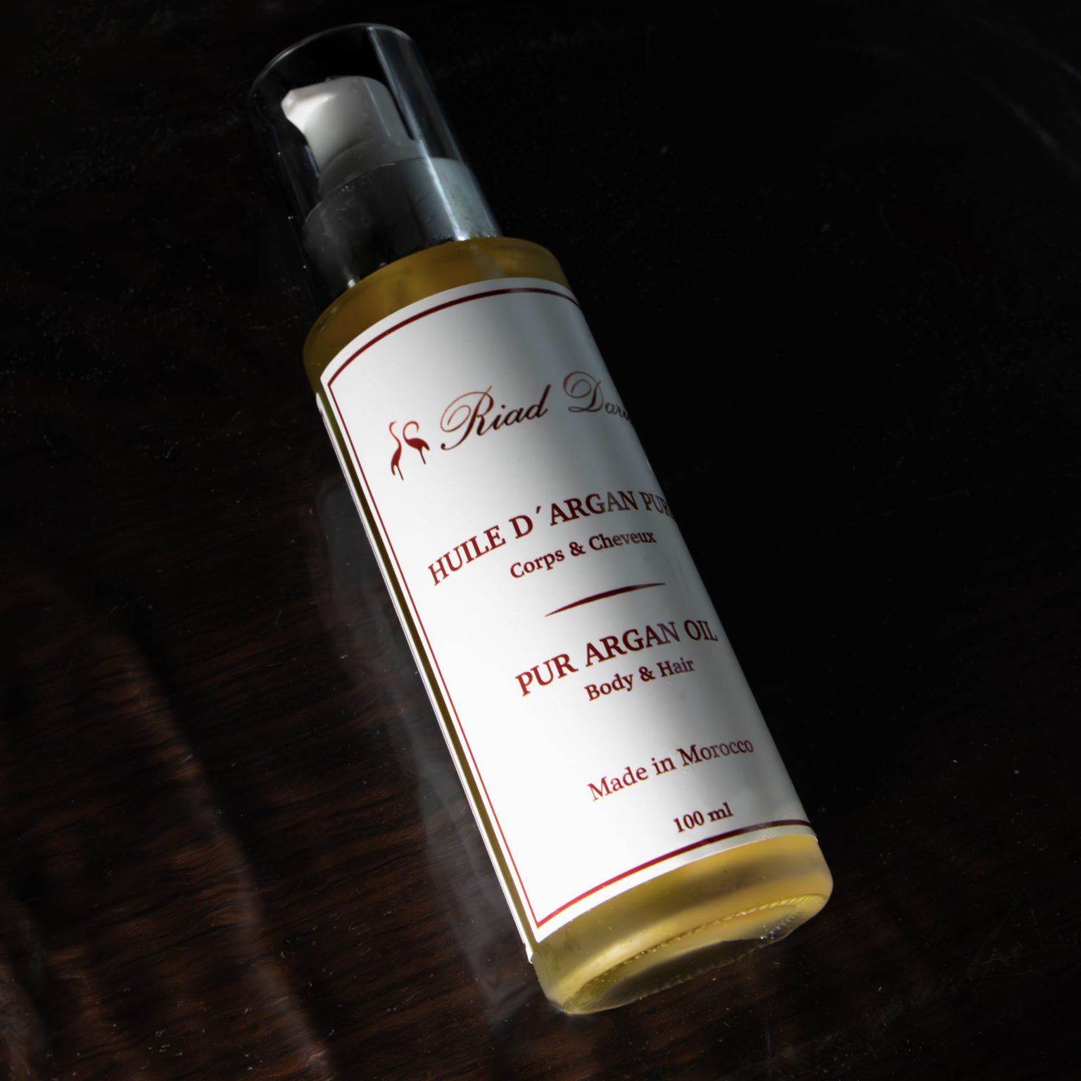 Huile d'argan 100% Bio sélectionné Daria - Riad Daria Marrakech